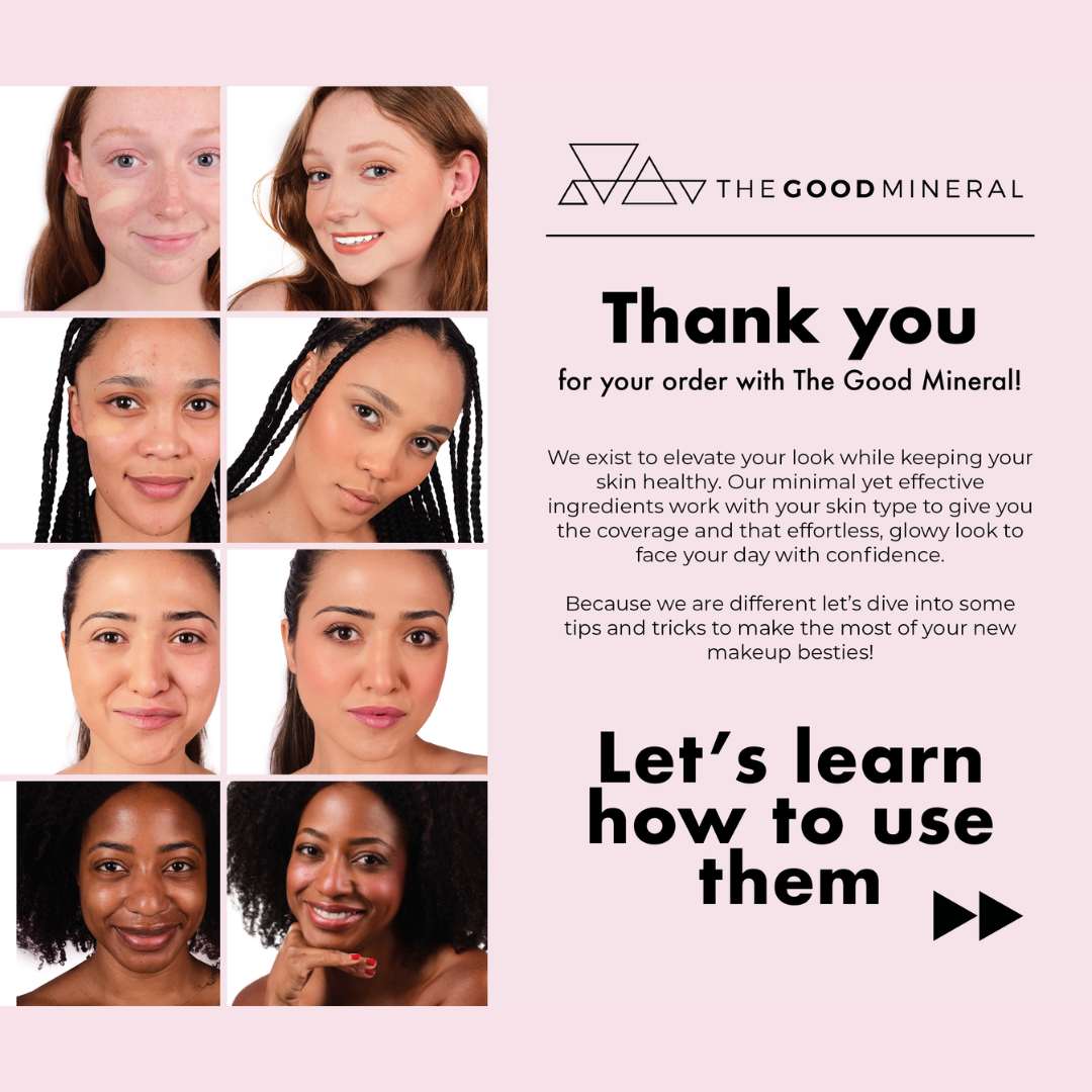 How to use the Soft Complexion Pressed Powder Foundation – THE GOOD MINERAL